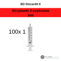Strzykawki 2-czesciowe BD Discardit II 5ml 100 sztuk - profesjonalny ...